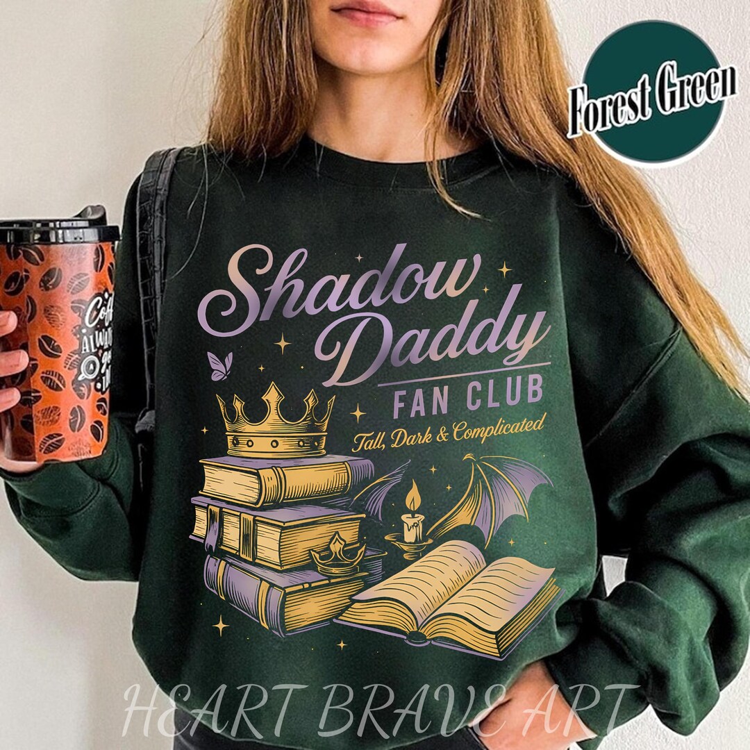 Shadow Daddy Fan Club Shirt, Dark Romance Tee, Gift for Book Lover ...