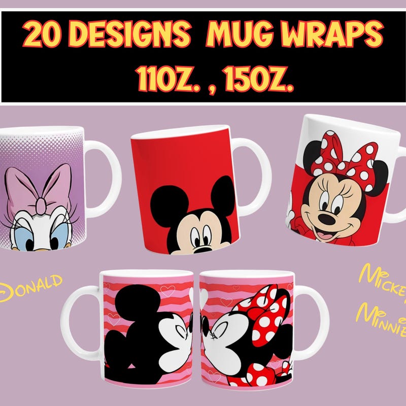 Mickey Mouse Mug Name - Etsy