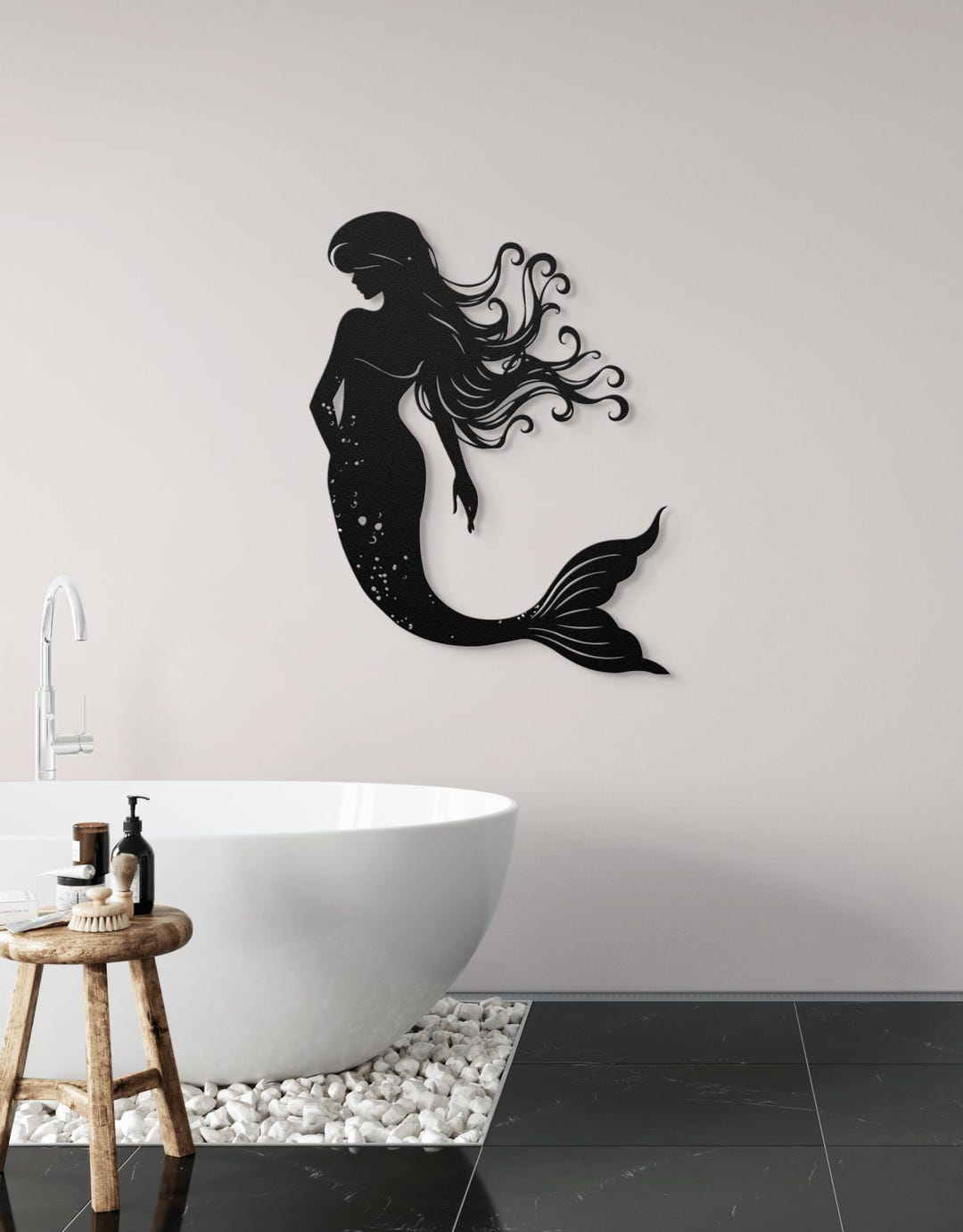 Mermaid Metal Sign, Mermaid Wall Art, Little Mermaid Nursery Decor ...