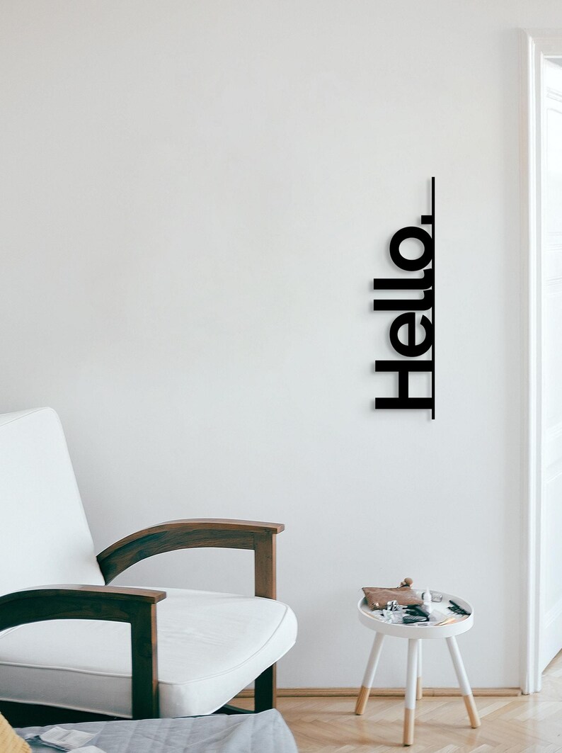 Metal Hello Sign, Front Door Decor, Welcome Sign for Front Porch Decor ...