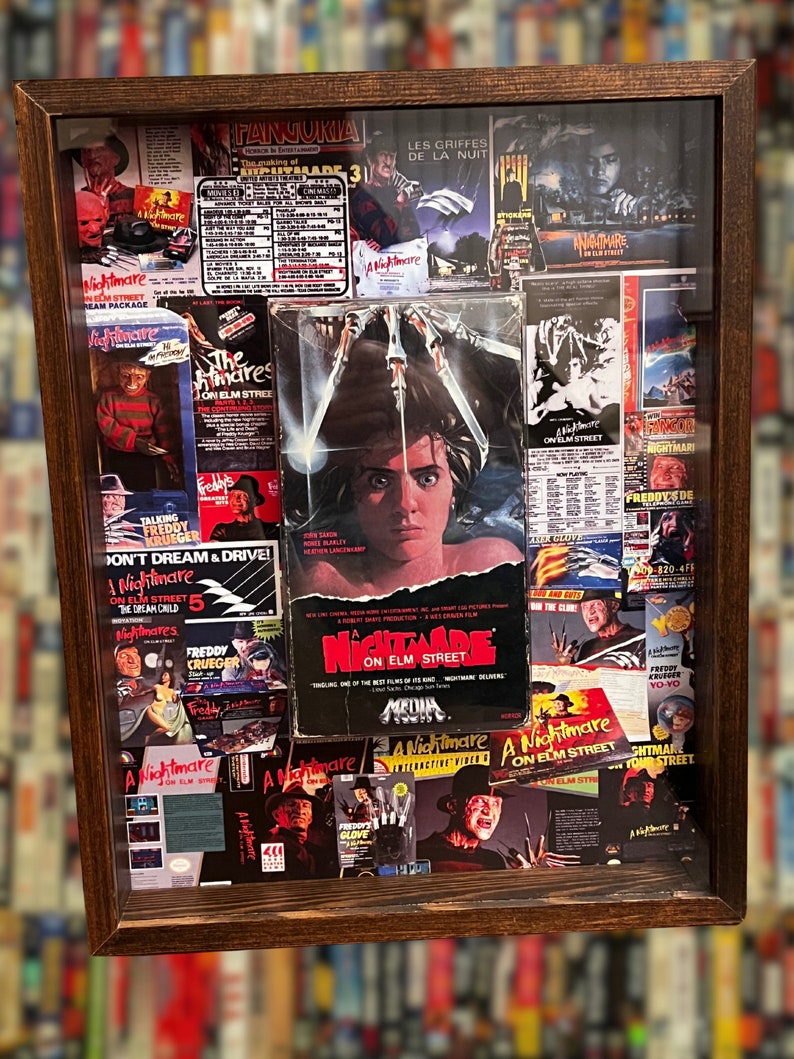 Nightmare on Elm Street VHS Shadow Box - Etsy