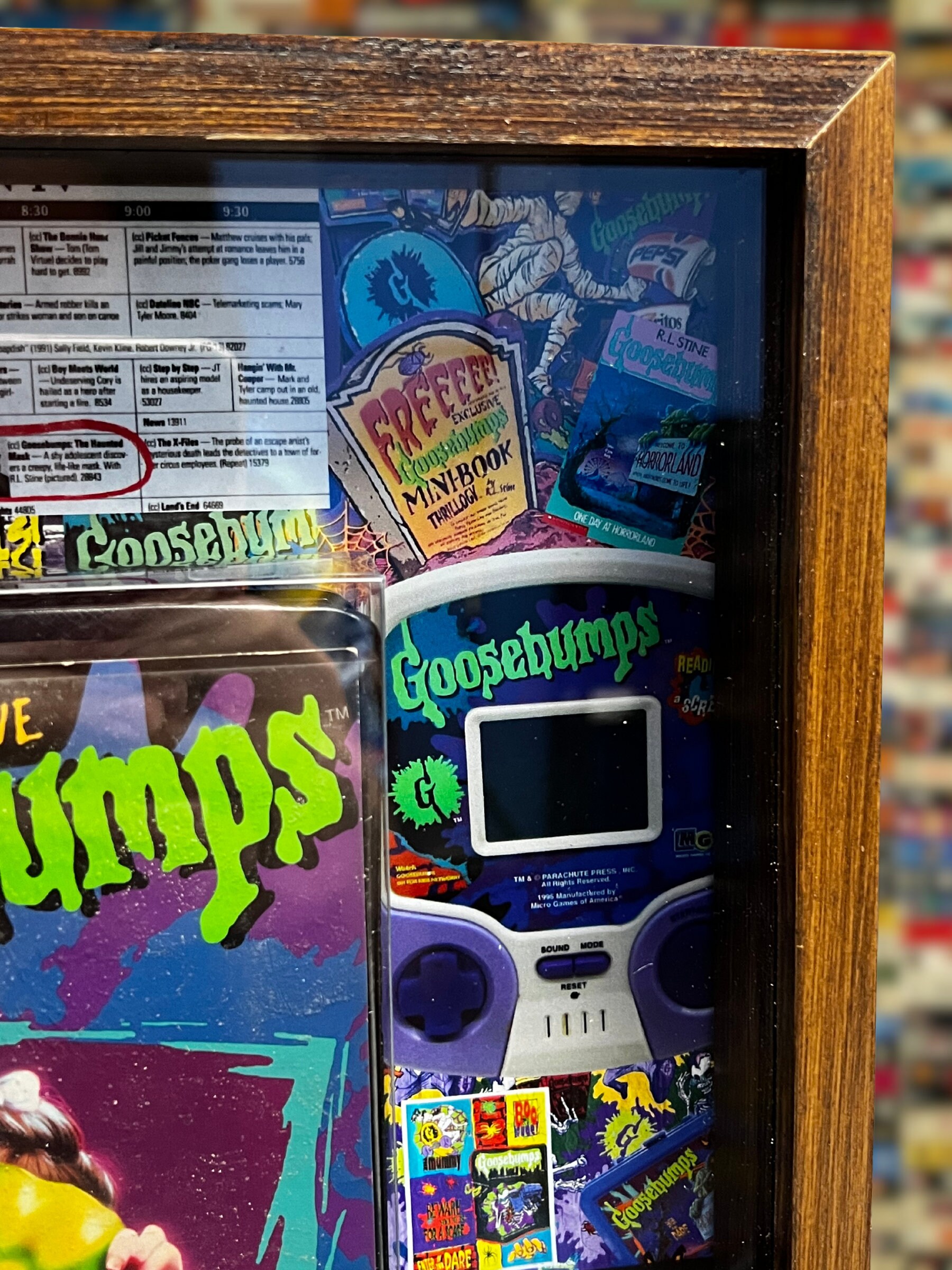 Goosebumps: the Haunted Mask VHS Shadow Box - Etsy