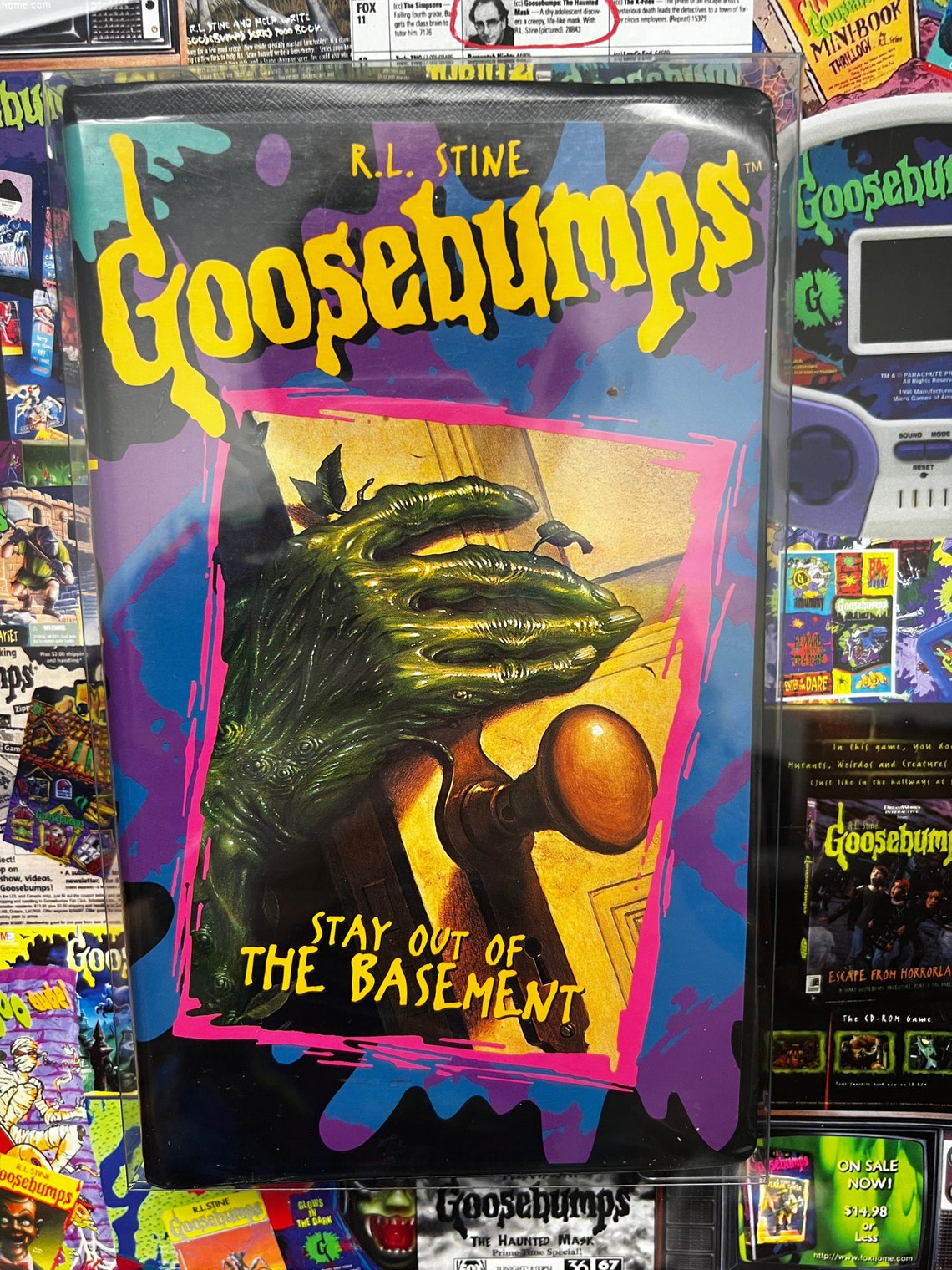 Goosebumps: Stay Out of the Basement VHS Shadow Box - Etsy