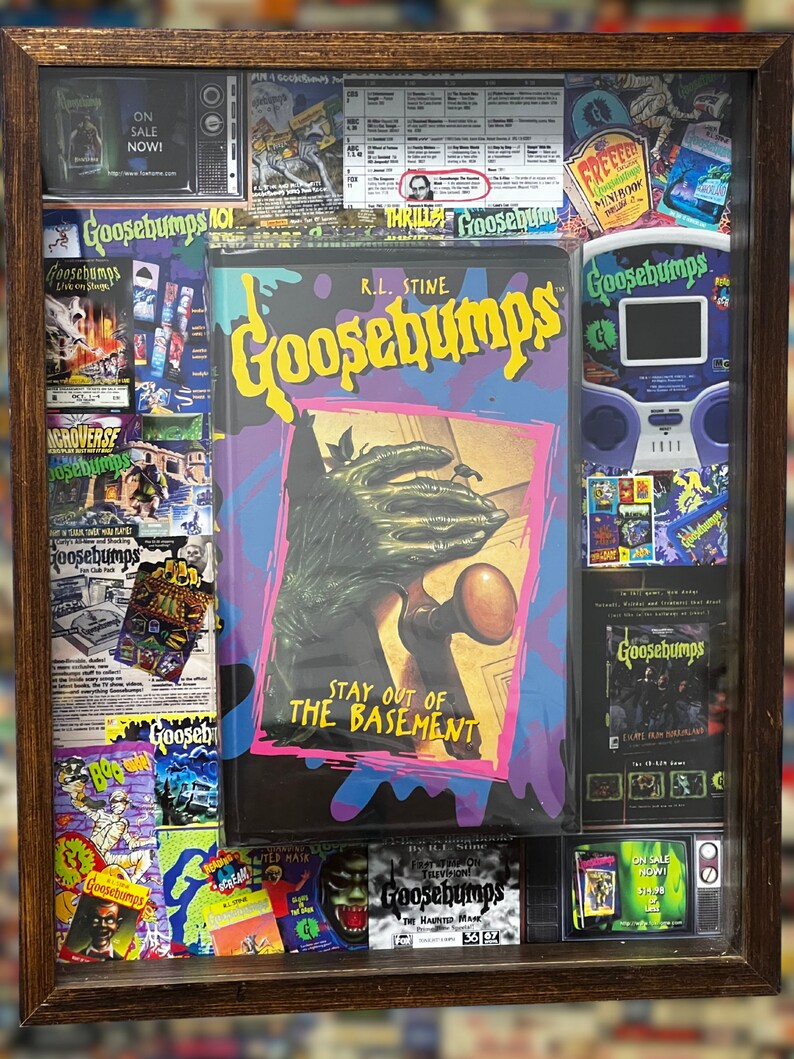 Goosebumps: Stay Out of the Basement VHS Shadow Box - Etsy
