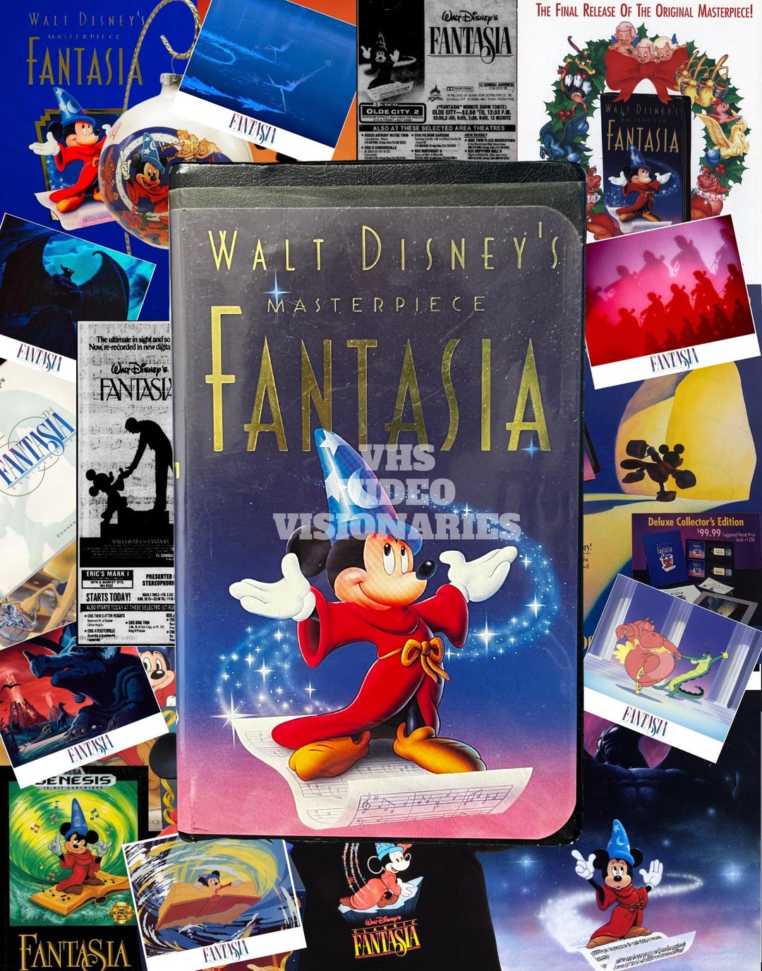 Fantasia VHS Shadow Box Poster - Etsy