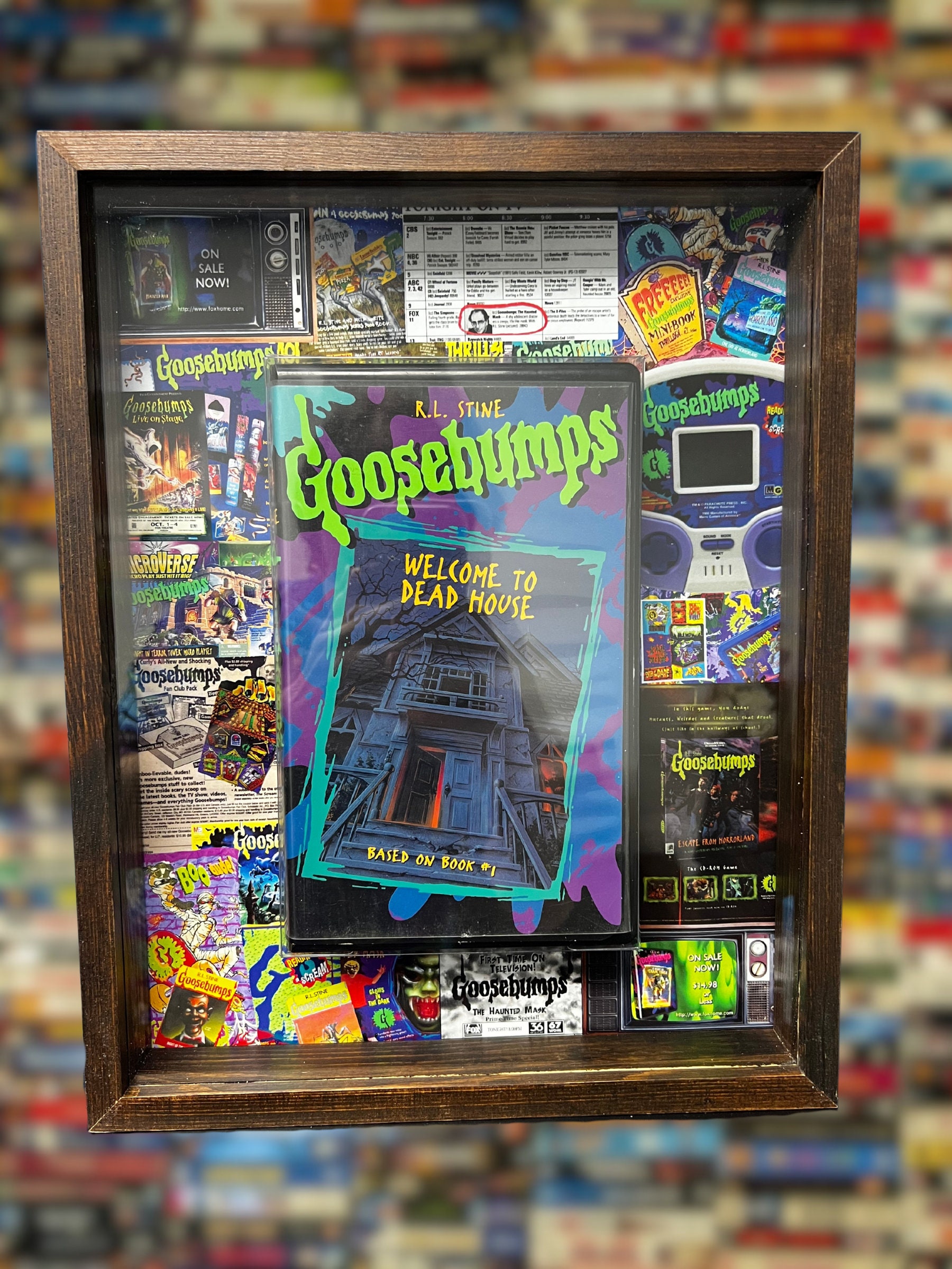 Goosebumps Welcome to Dead House VHS Shadow Box - Etsy