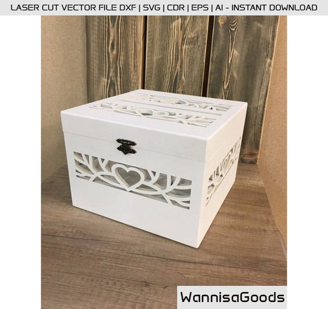 Laser Cut Puzzle Wedding Box Cnc Files Caskets and Boxes Cnc Wood Lazer ...