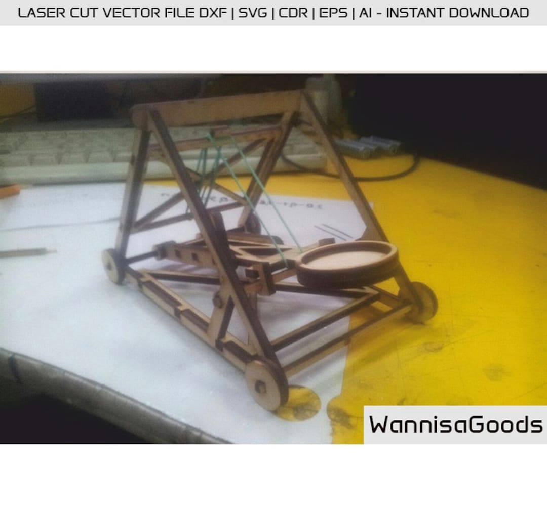 Laser Cut Puzzle Catapult Laser Cut Svg Different Laser Cut Dxf Digital ...