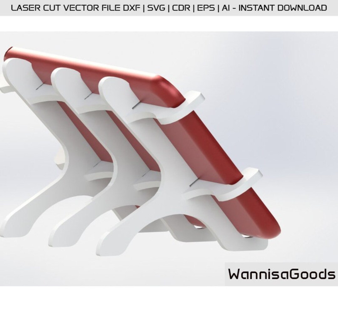 Laser Cut File Stand for the Device Laser Engraving Shelves and Drawers ...