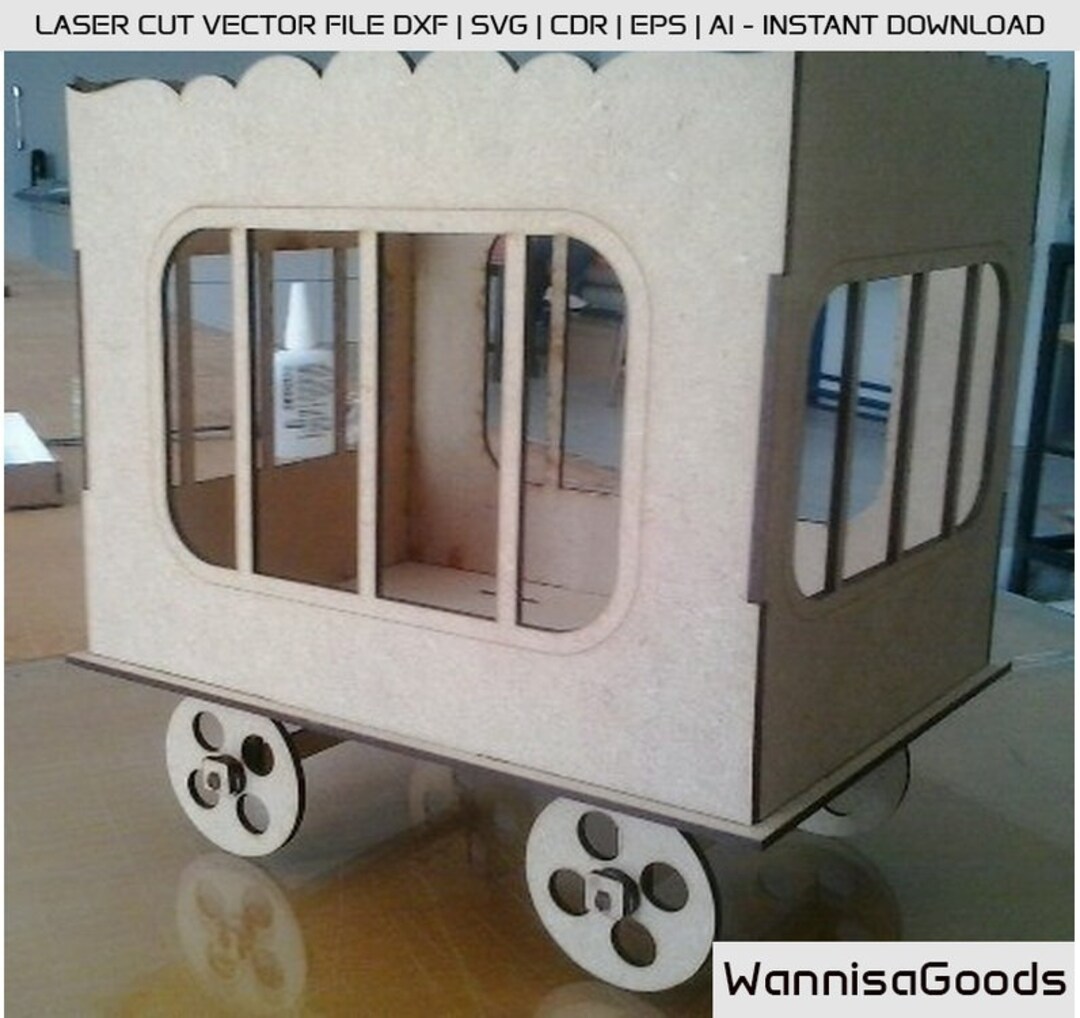 Laser Cut File Circus Trailer Laser Cut Svg Caskets and Boxes Laser Cut ...