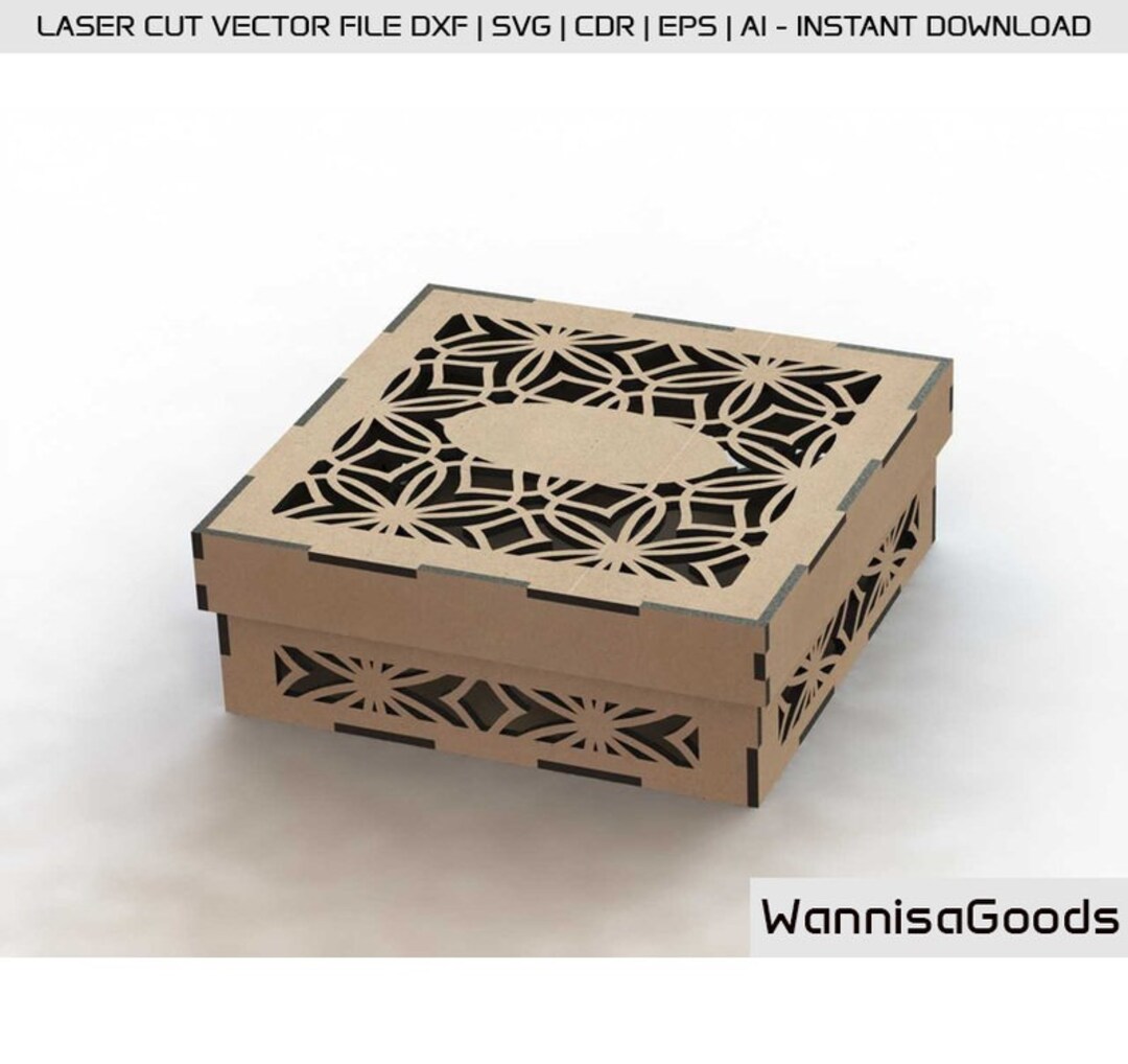 Laser Cut Puzzle Casket Dxf Laser Cut Caskets and Boxes Laser Vector ...