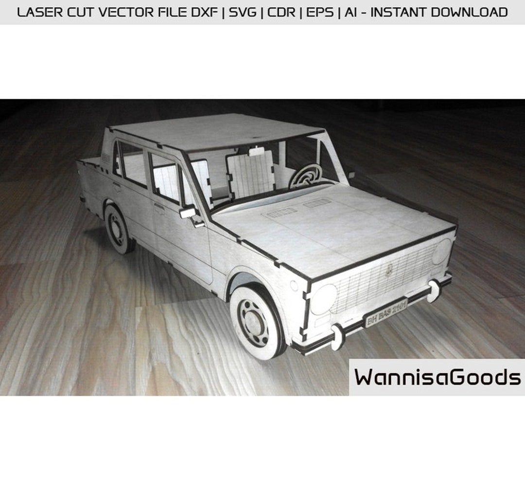 Laser Cut Puzzle Vaz 2101 Laser File Cars and Vehicles Dxf Laser Cut ...