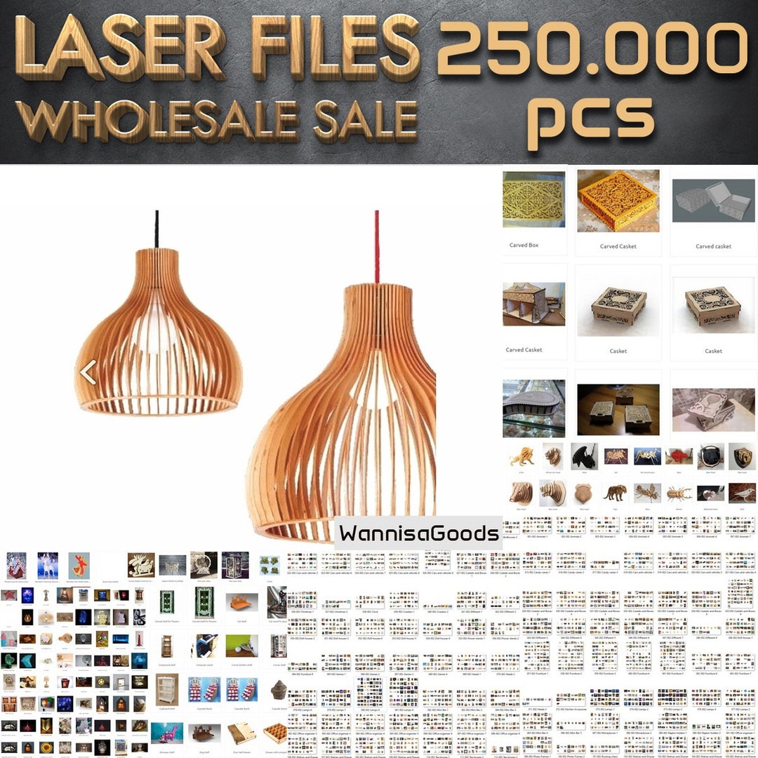 250.000 Laser Cut Files Lamp 31 Model Vector, Project for Cnc ...