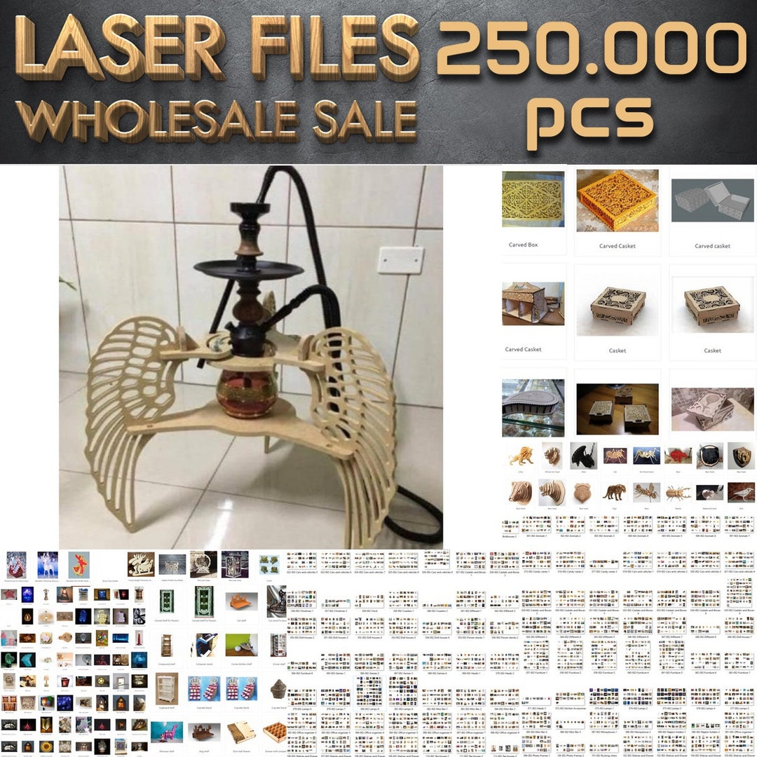 250000 Files Stand for Shisha Laser Cut Wood Shelves and Drawers ...