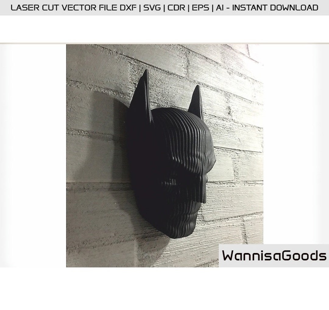 Laser Cut Puzzle Batman Head Laser Cut Wood Animals Lasercut Wooden ...
