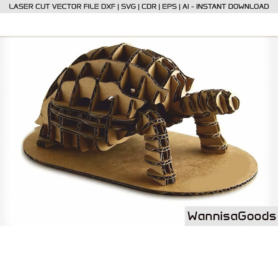 Laser Cut Puzzle Turtle Laser Files Animals Cnc Router Files Cnc Wood ...