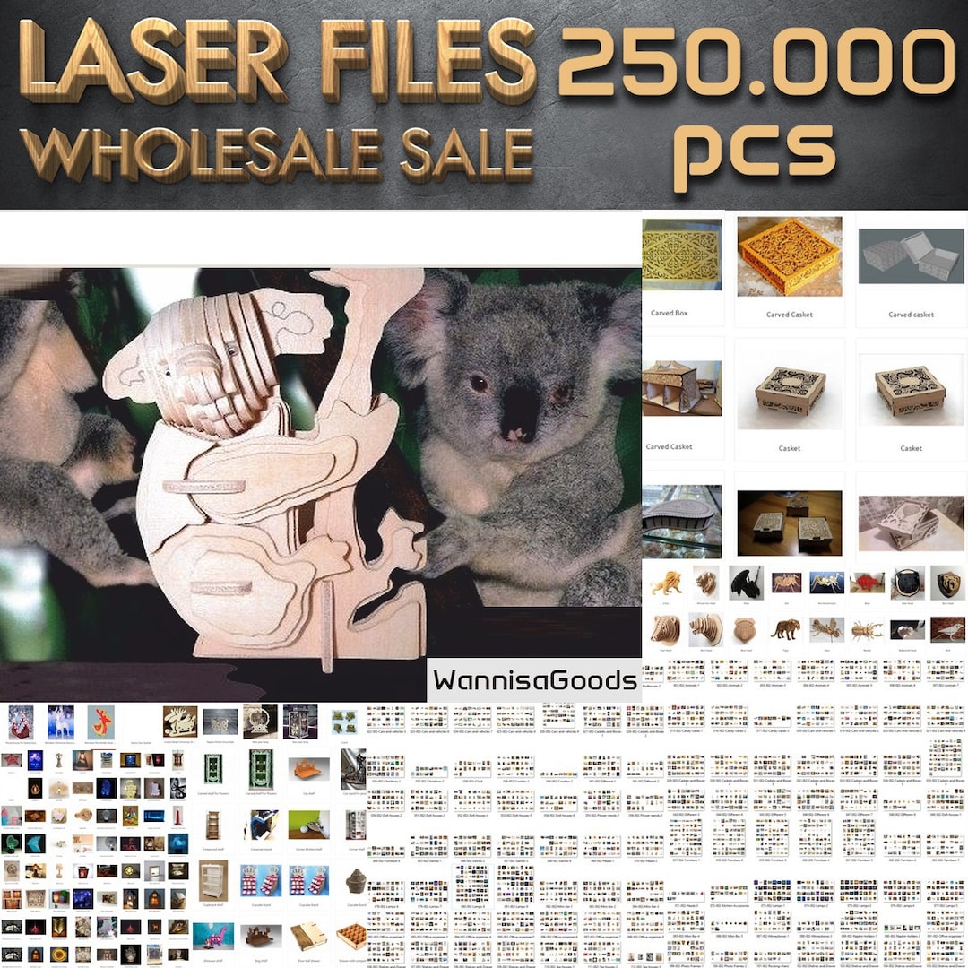 250.000 Laser Cut Files Koala Laser Cut, Laser Cut Files, Laser Cut ...
