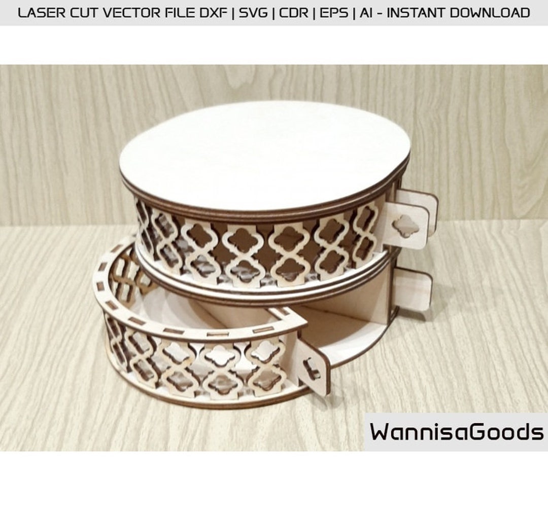 Laser Cut Puzzle Box With Opening Compartments Vector Plan Caskets and ...