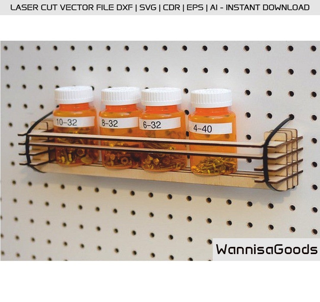 Laser Cut File Spice Rack Cnc Laser Shelves and Drawers Cnc Router ...