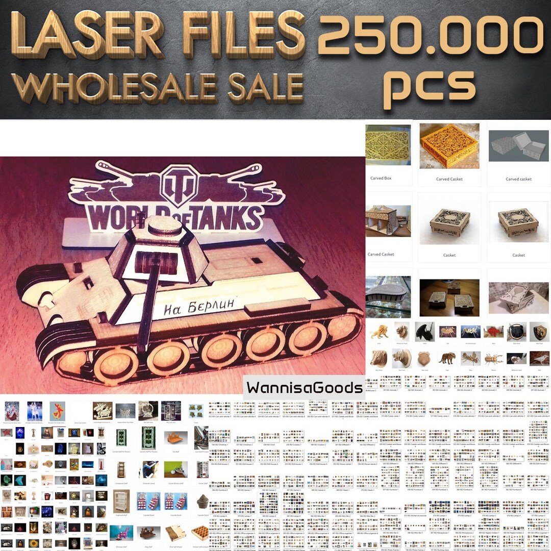 250.000 Laser Cut Files Tank T34-75 Laser Cut, Laser Cut Vector, Cnc ...