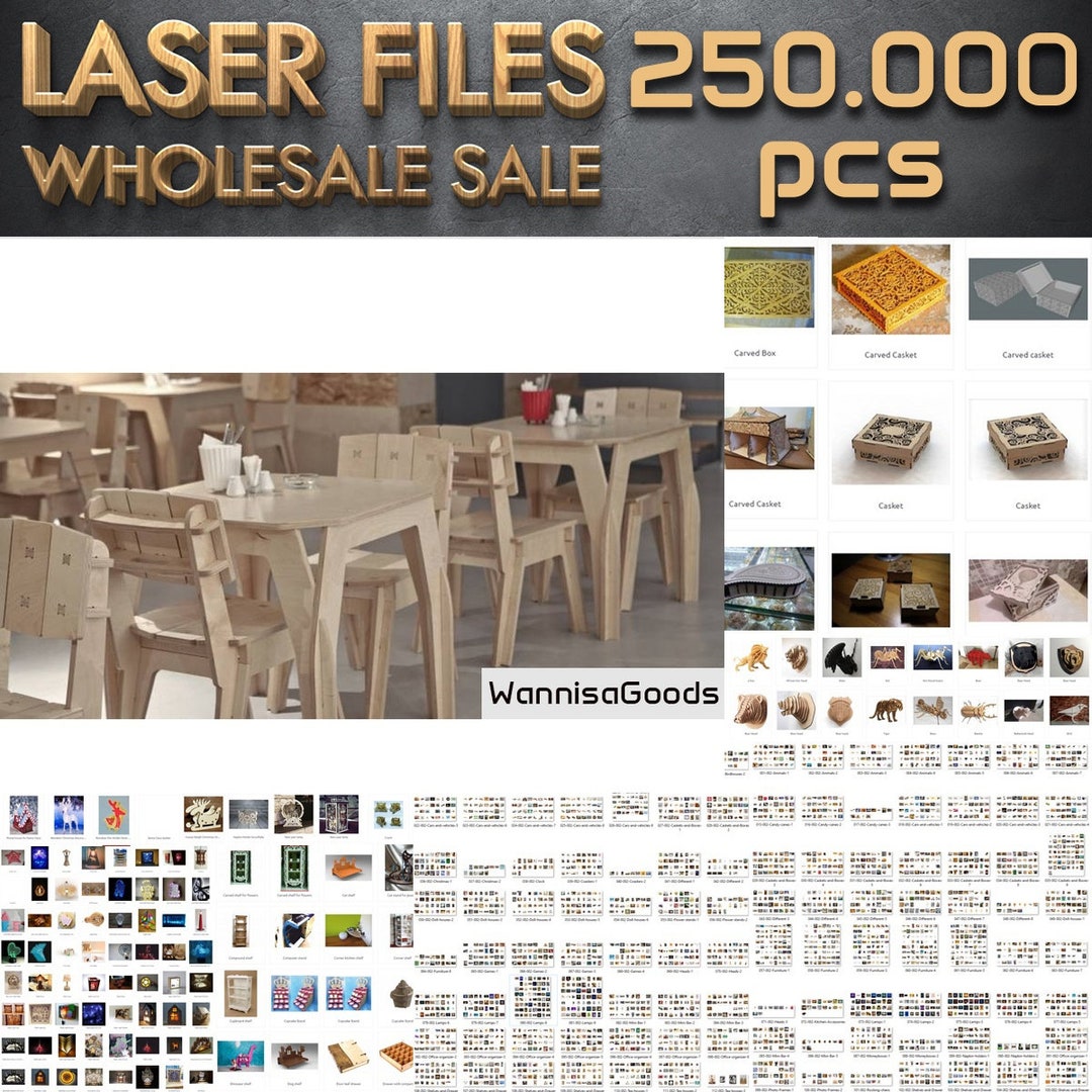250.000 Laser Cut Files Bar Tables, Chairs Laser Cut File, Laser Cut ...