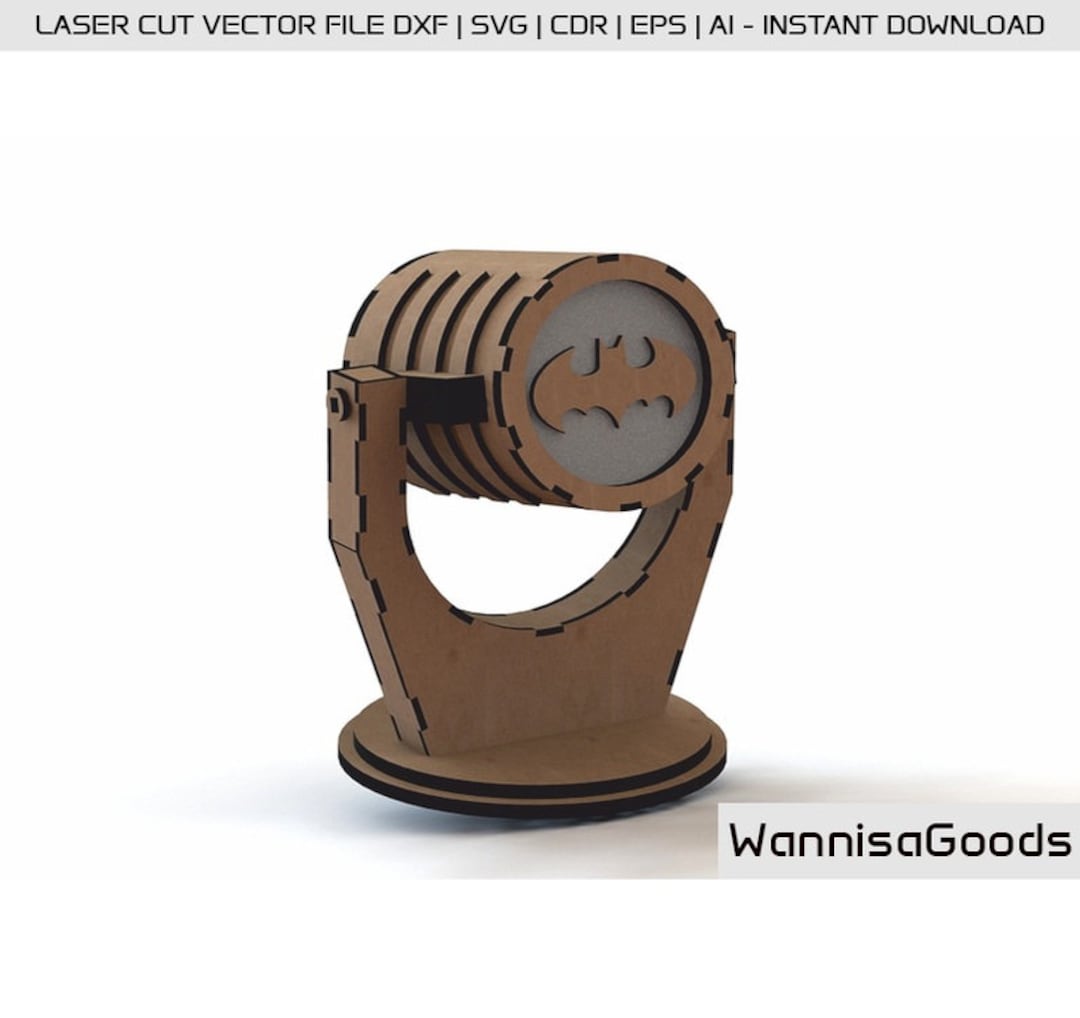 Laser Cut Puzzle Lamp Batman Dxf Files for Cnc Lamps Laser Cut Cnc ...