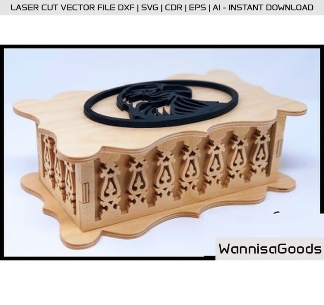 Laser Cut Puzzle Casket Eagle Wooden Puzzle Caskets and Boxes Laser ...