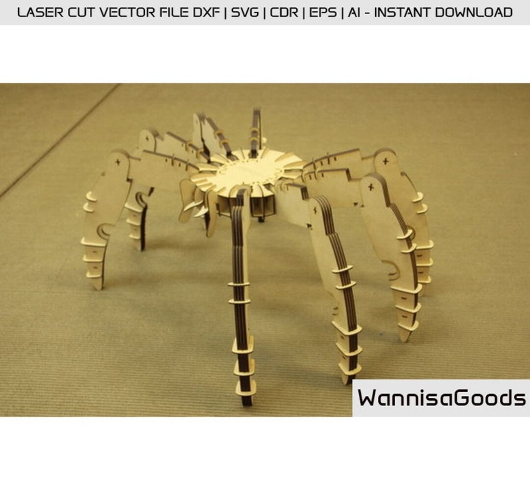 Laser Cut Puzzle Chair Spider Laser Cut Pattern Furniture Laser Cut ...