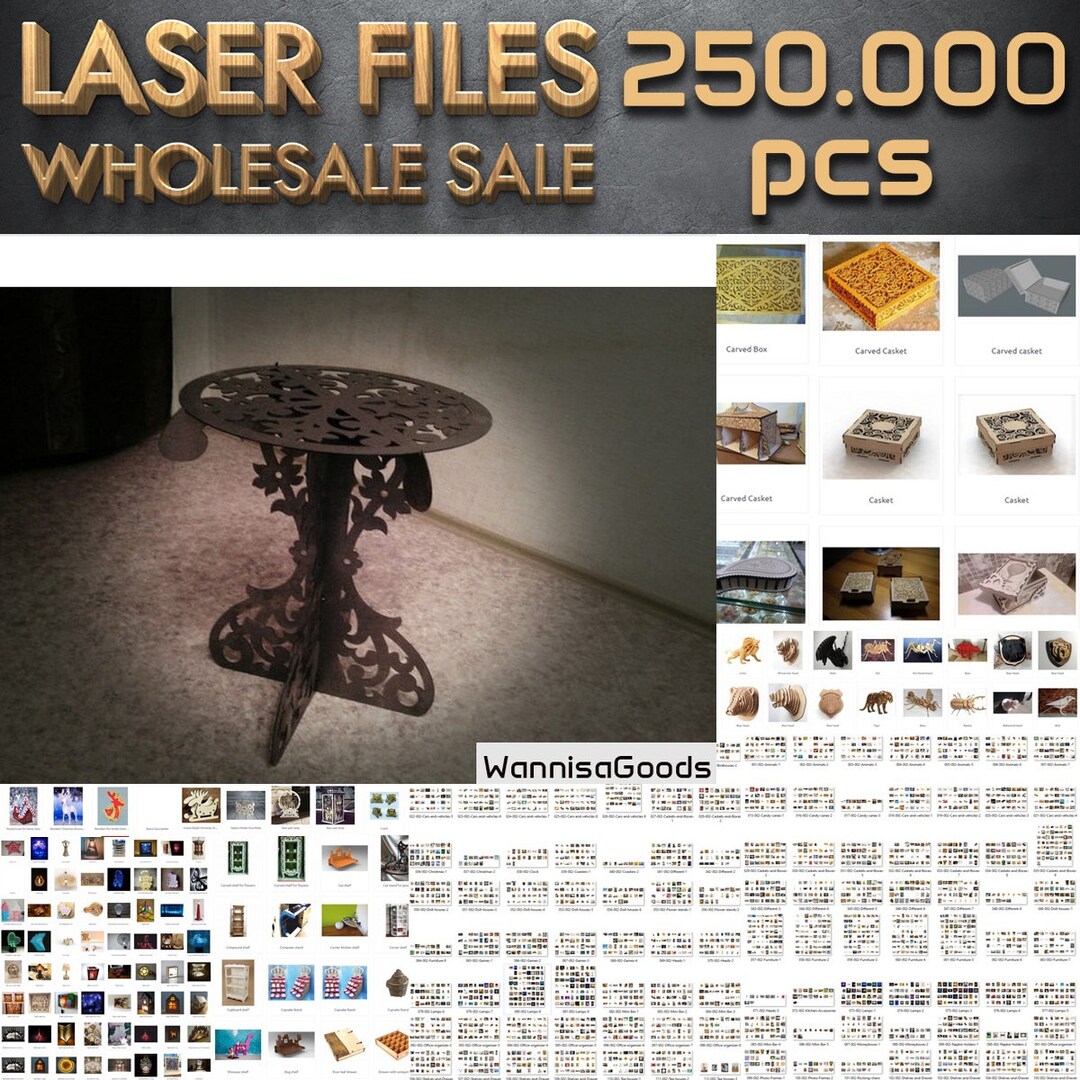 250.000 Laser Cut Files Decorative Table Laser Cut Vector, Laser Cut ...