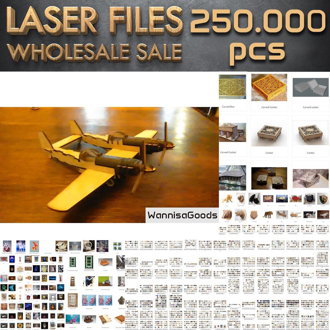 250.000 Laser Cut Files Two Wings Laser Cut Files, Vector Model ...