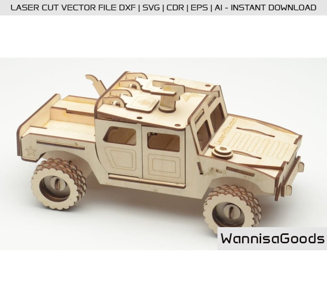 Laser Cut Puzzle Humvee Laser Cut Pattern Cars and Vehicles Laser Cut ...