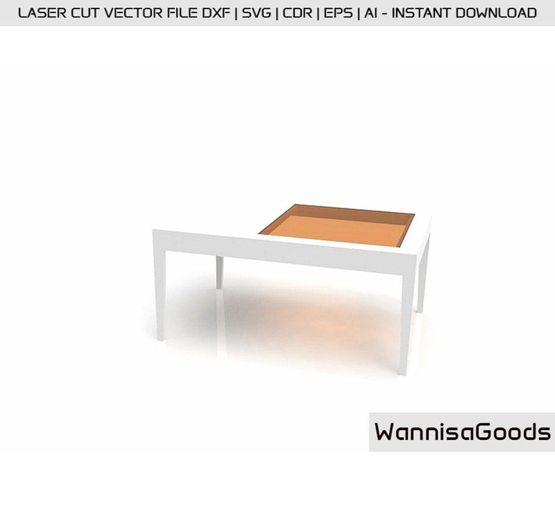 Laser Cut File Coffee Table With Glass 2 Laser Engraving Furniture ...