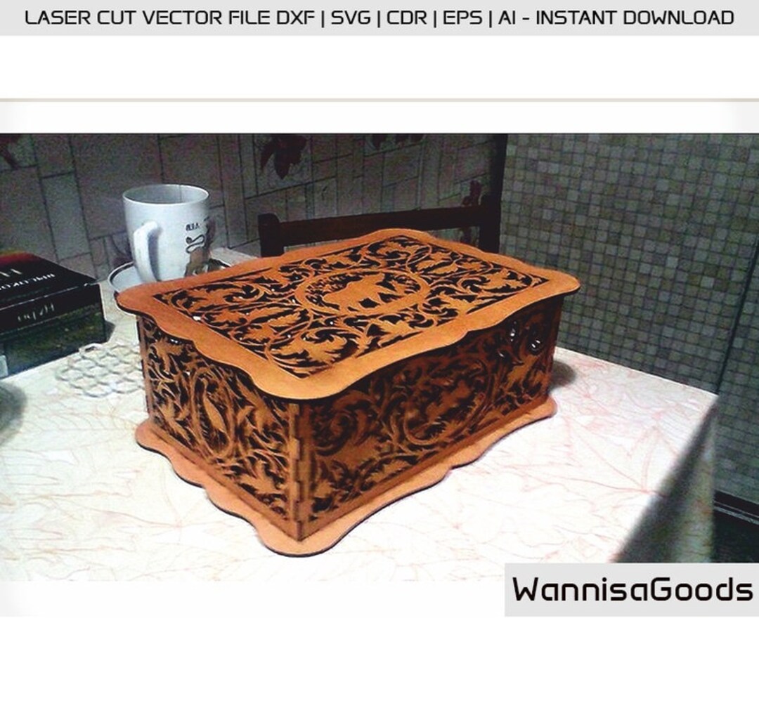 Laser Cut Puzzle Casket Homeland Cnc Router Caskets and Boxes Dxf Files ...
