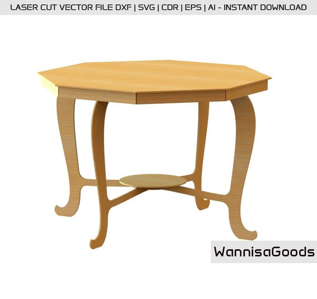 Laser Cut File Dining Table Laser Cut Pattern Furniture Laser Cut ...