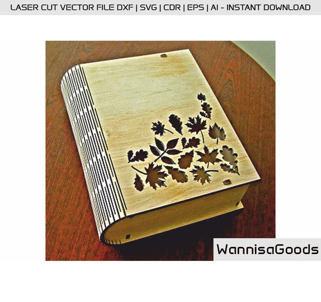 Laser Cut Puzzle Casket Book Laser Cut Puzzle Caskets and Boxes Cnc Plans Woodworking Plans Dxf ...