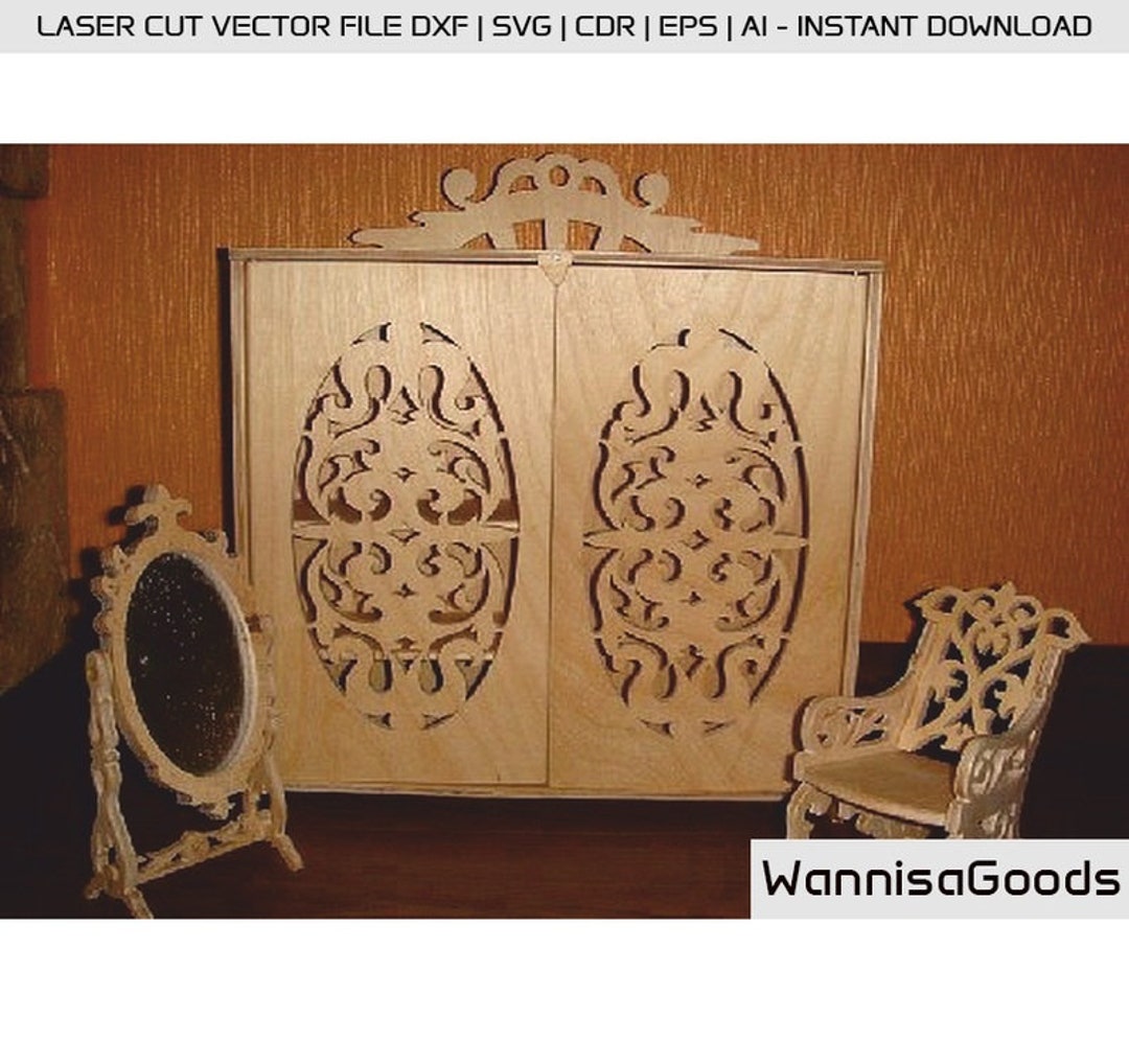 Laser Cut File Toy Furniture for Children Cnc Files Doll Houses Cnc ...