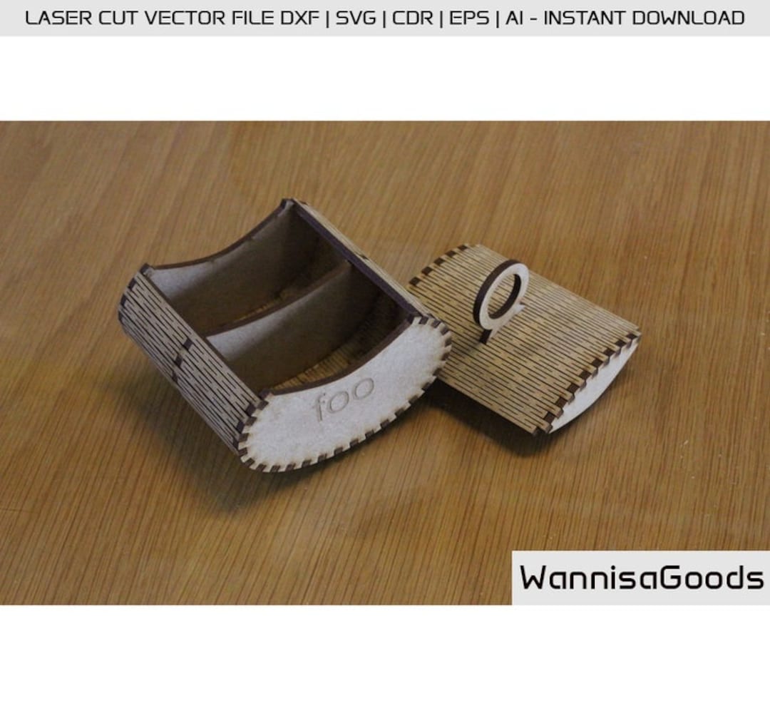 Laser Cut File Elliptical Box With Flexible Walls 3d Puzzle Caskets and ...