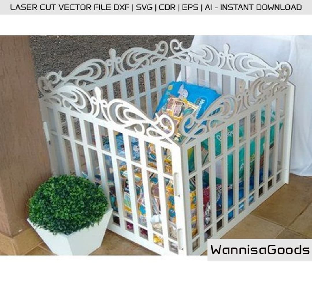 Laser Cut Puzzle Cage Box Wooden Puzzle Furniture Laser Engraving Cnc ...