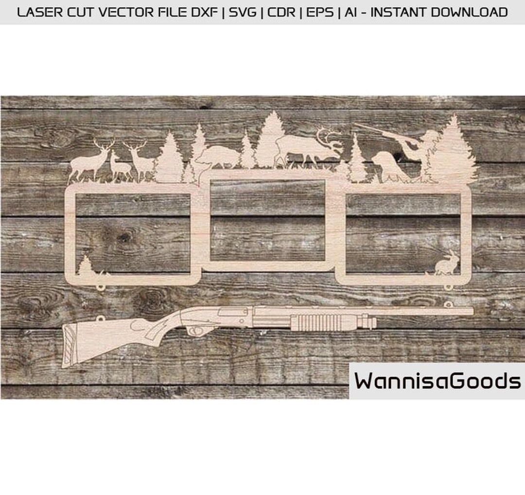 Laser Cut File the Frame for the Hunter Laser Cut File Photo Frames Cnc ...