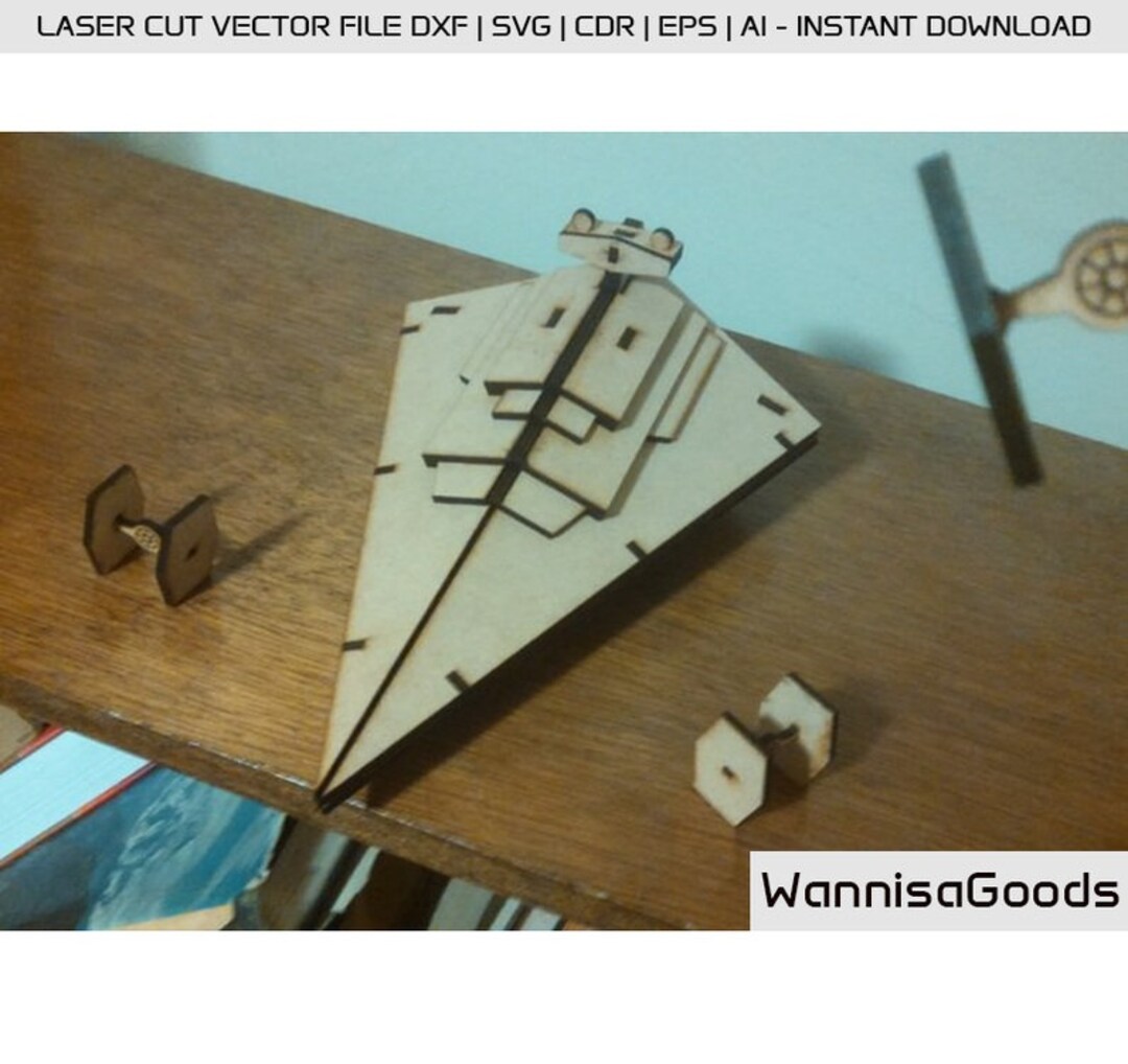 Laser Cut Puzzle Star Destroyer Laser Vector Cars and Vehicles Laser ...