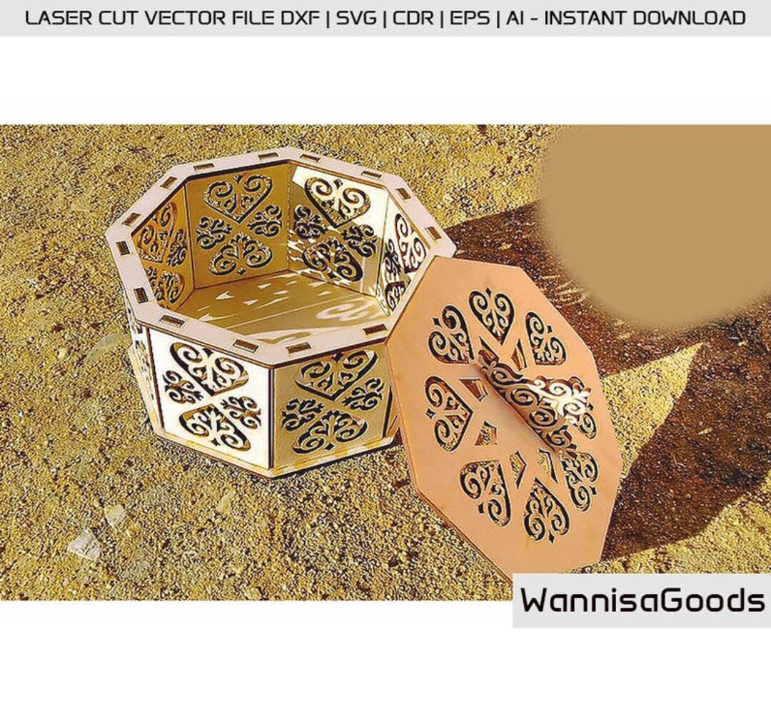 Laser Cut Puzzle Casket Yakut Style File Laser Caskets and Boxes Puzzle ...