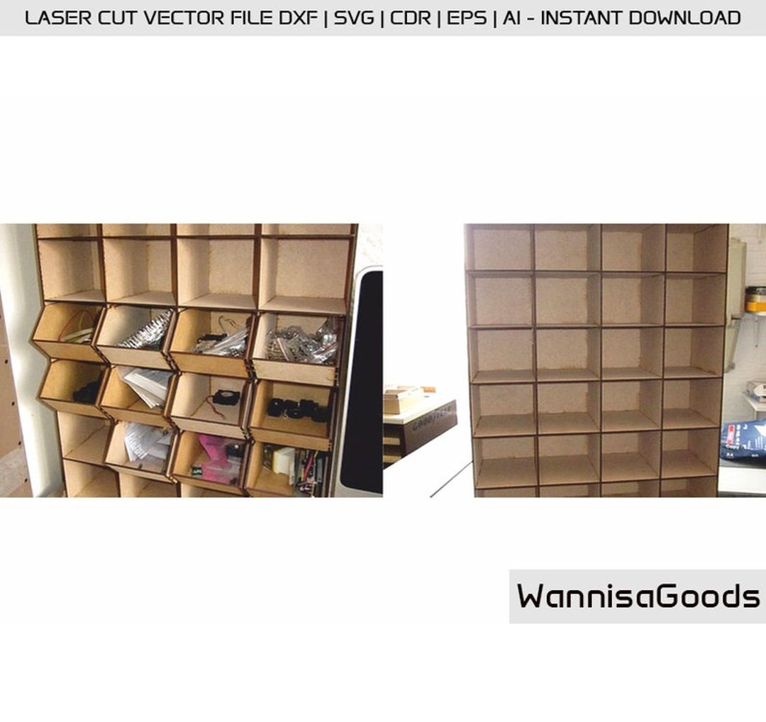 Laser Cut File Wall Storage Laser Cut Shelves and Drawers Laser Files ...