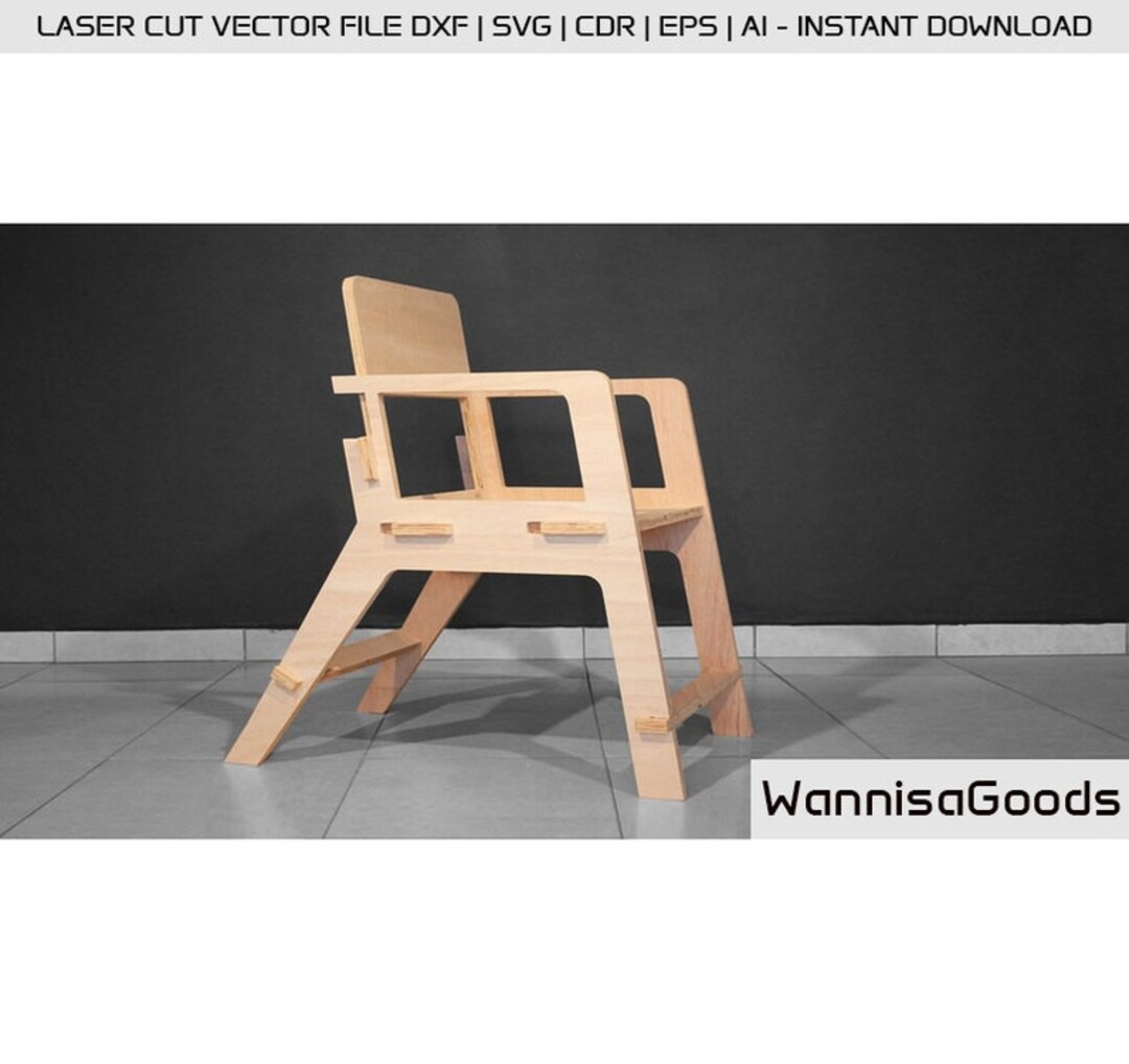 Laser Cut File Chair Cnc Pattern Furniture Glowforge Files Laser Cut ...