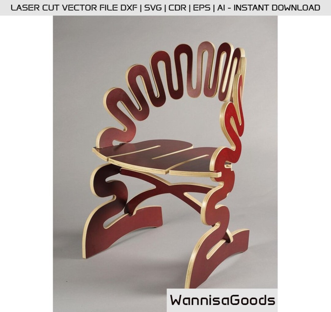 Laser Cut Puzzle Chair Armchair Laser Cut Wood Furniture Lasercut ...