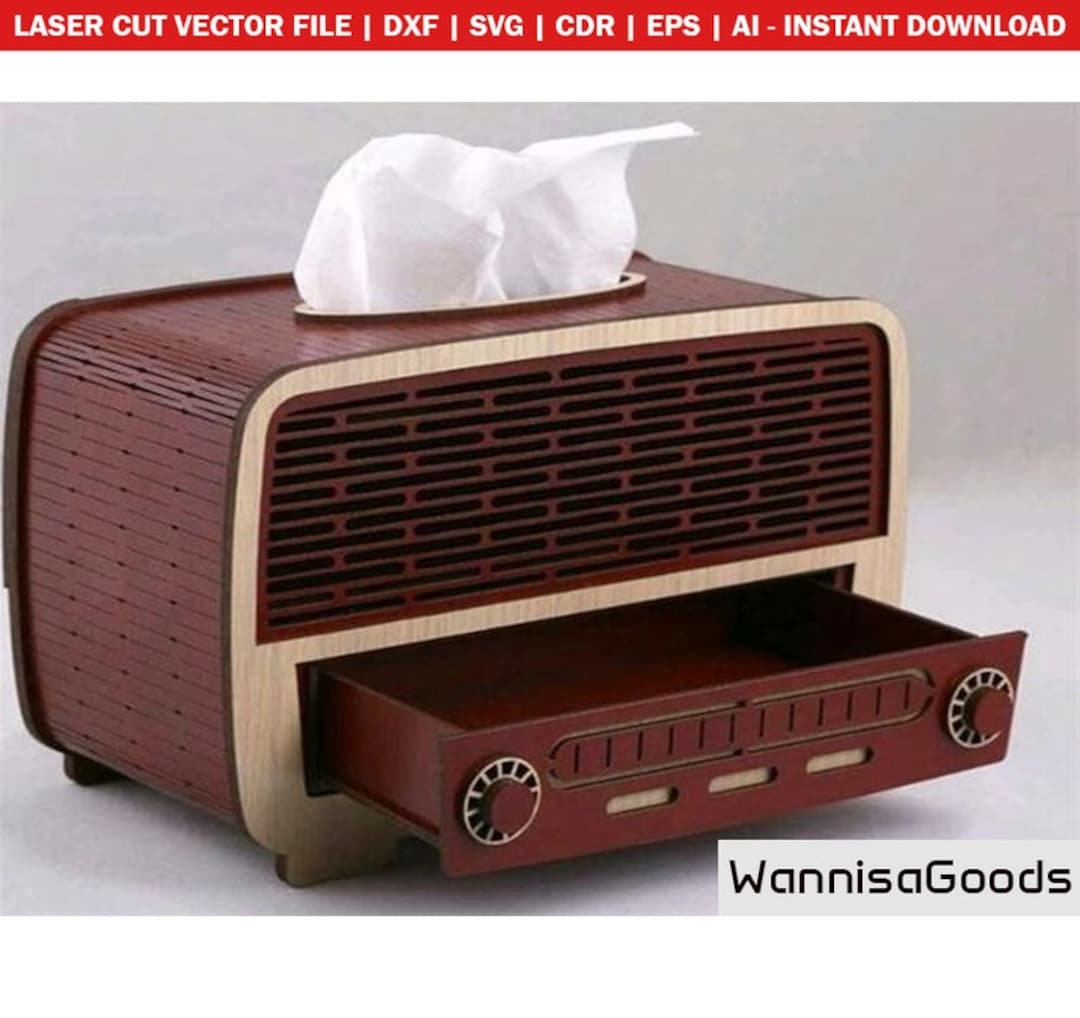 Layout for Retro Radio Cnc Files, DXF, CDR, Dxf Files for Cnc, Laser ...