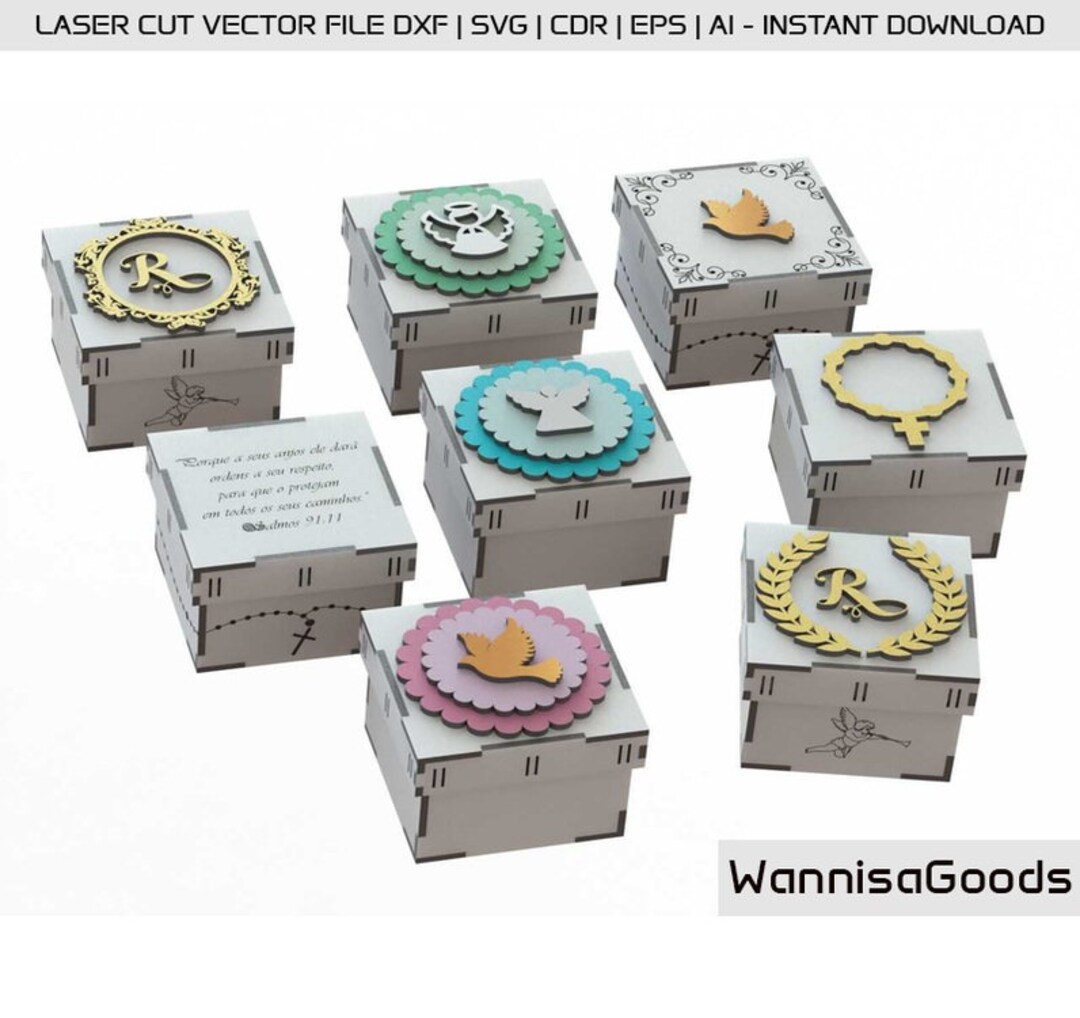 Laser Cut Puzzle Casket Cnc Router Caskets and Boxes Dxf Files for Cnc ...