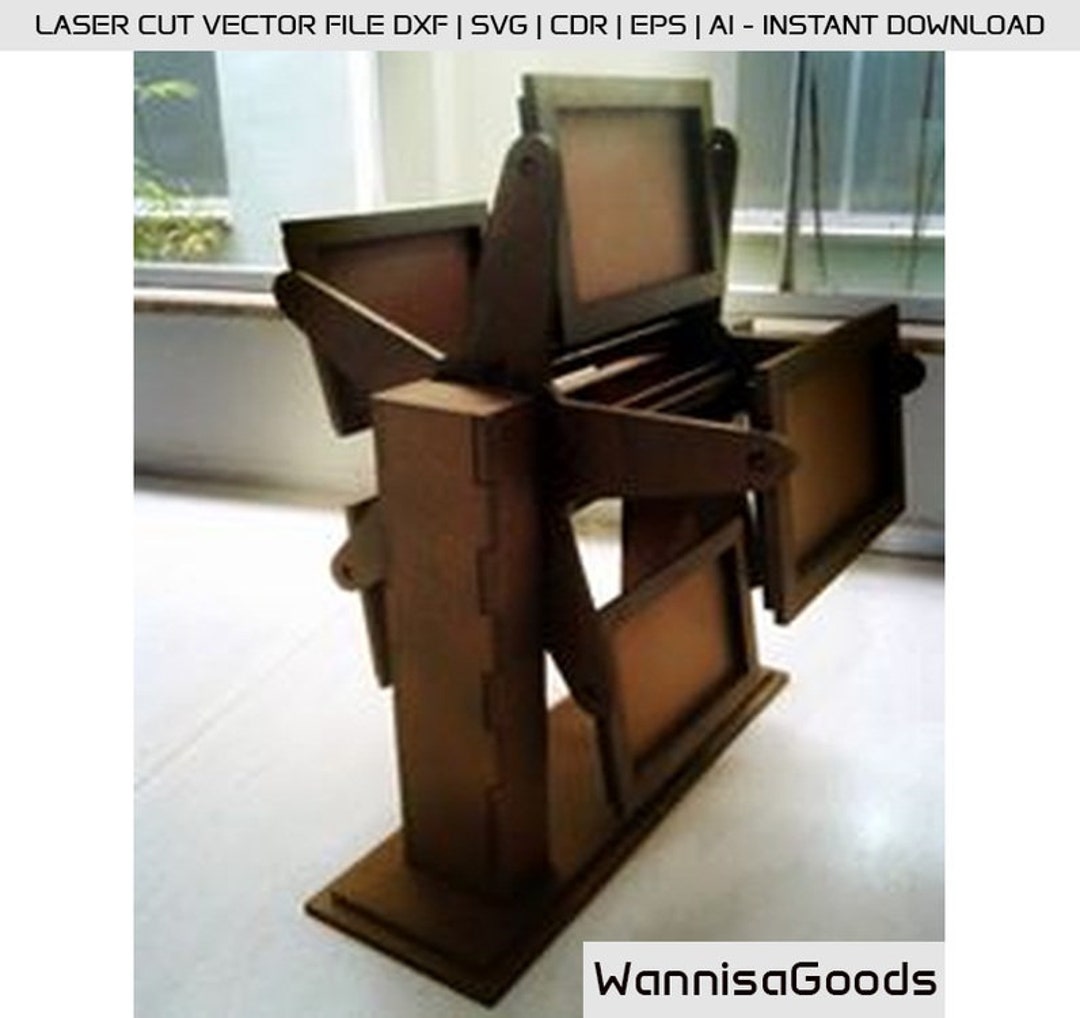 Laser Cut File Carousel Photo Frame Dxf Files for Laser Photo Frames ...