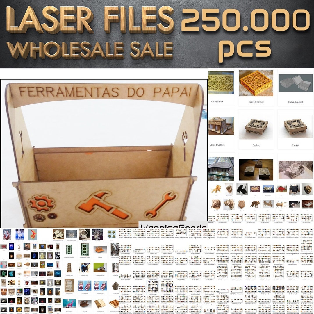 Laser Cut File Tool Box Cnc Pattern Caskets and Boxes Glowforge Files ...