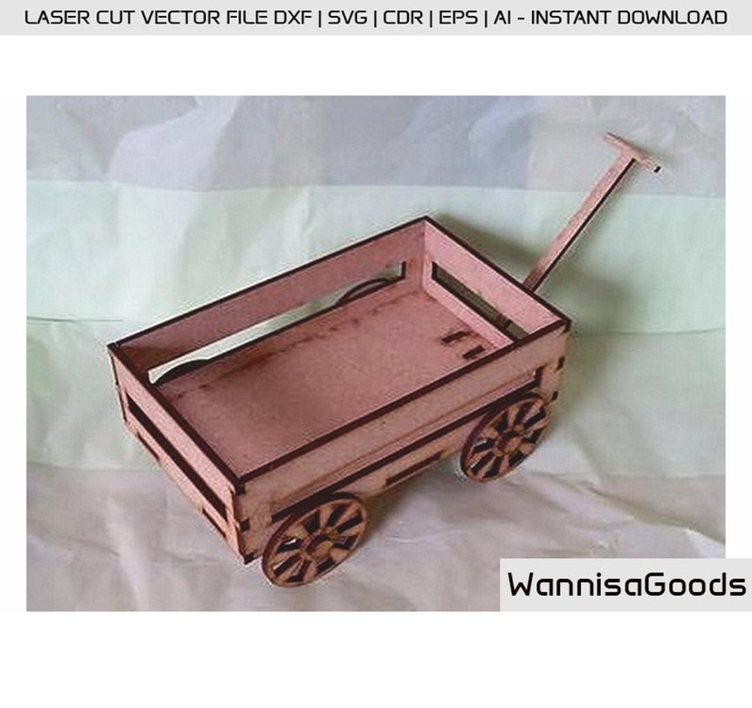 Laser Cut File Cart Laser Vector Cars and Vehicles Laser Cut Wood Laser ...