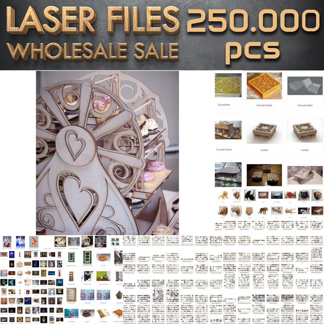 250,000 Premium Vector Laser Files. Wholesale Sale Exclusive, Unique, High Quality, the Biggest ...